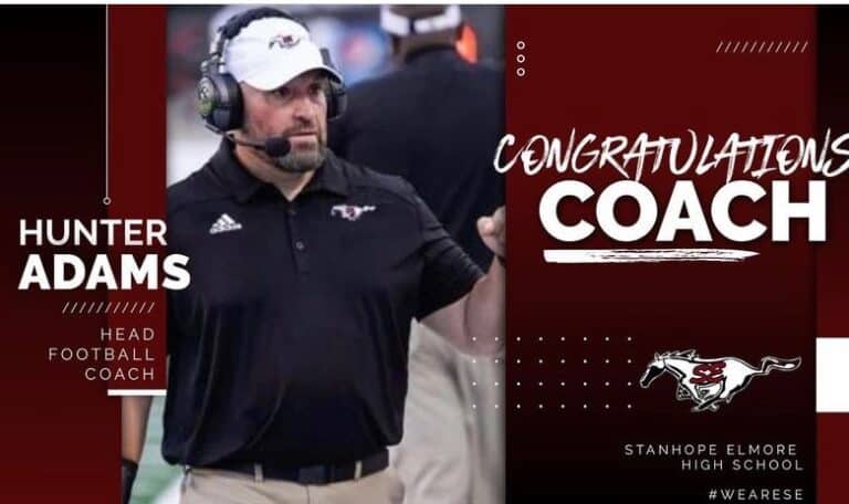EAN Names Stanhope Elmore Football Coach Hunter Adams As Elmore County ...